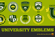 University emblems, an Object Graphic by Ember Studio
