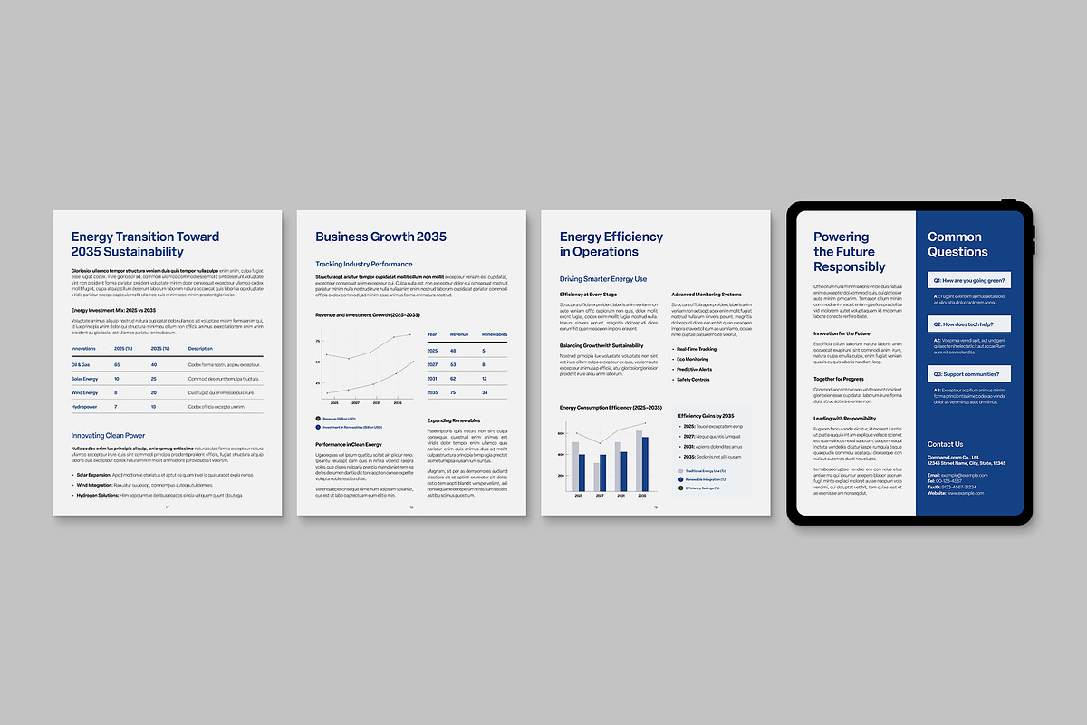 Digital Brochure Template, a Brochure Template by BrandPacks
