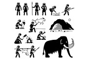 Prehistory Prehistoric Paleolithic | Icons ~ Creative Market
