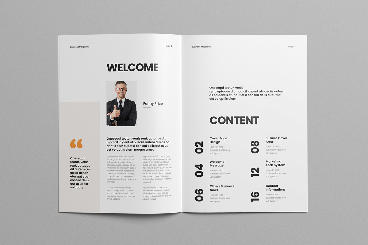 Business Magazine | Canva & InDesign, a Magazine Template by Pixelpick