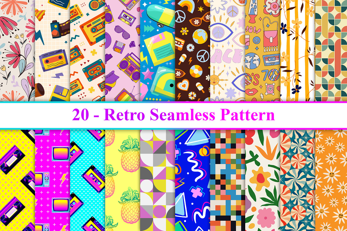 Retro Seamless Pattern, a Pattern Graphic by Digital Studio
