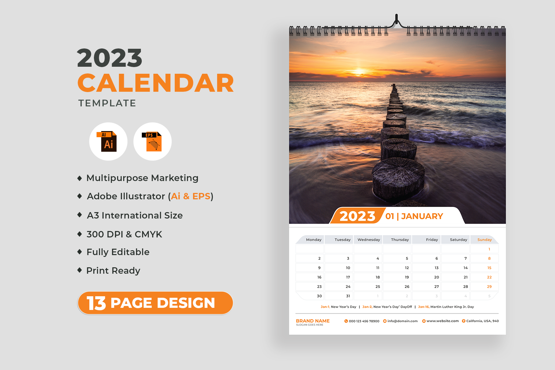 2023 Calendar template