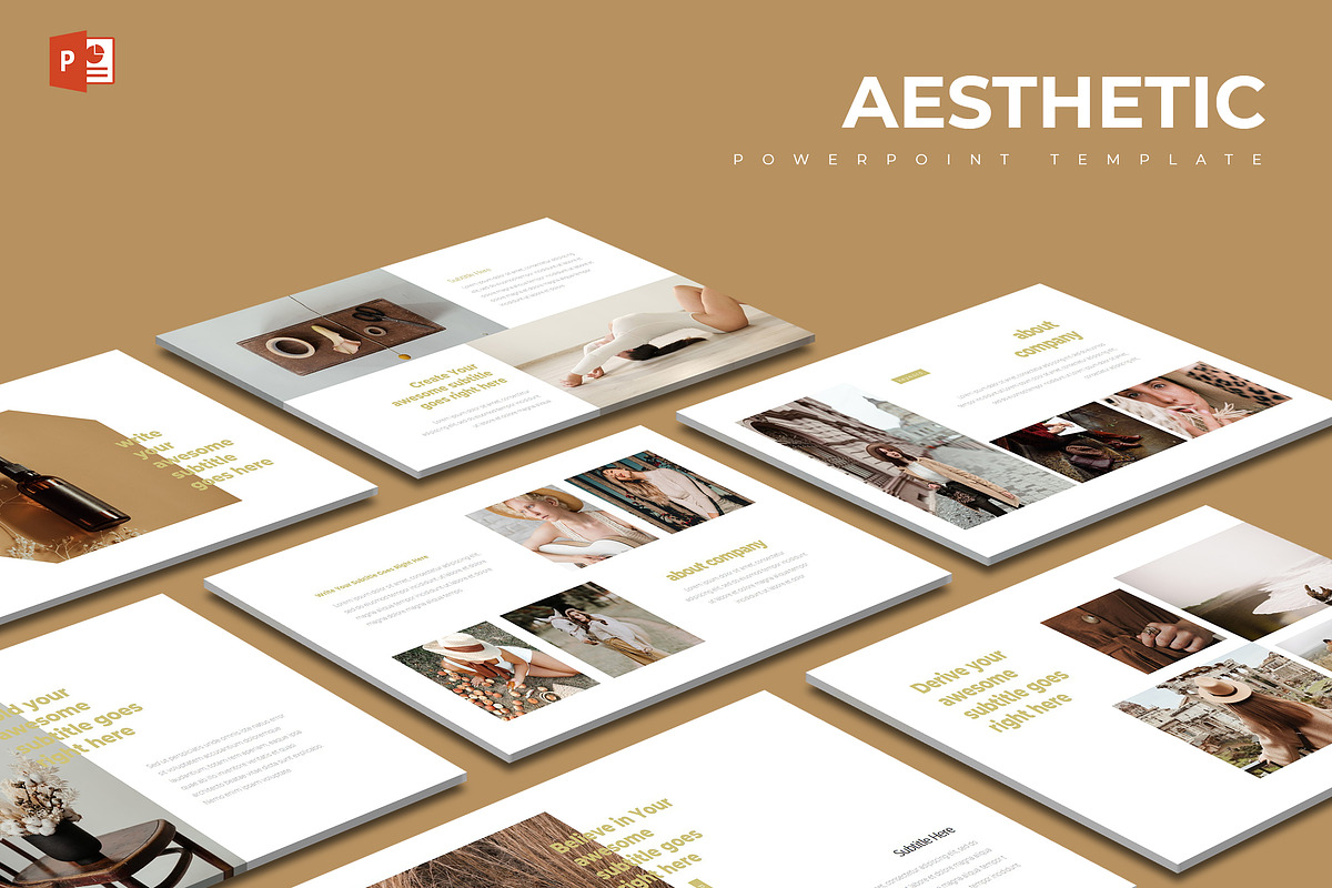 Aesthetic - Power Point Template, a Presentation Template by AQR Studio ...