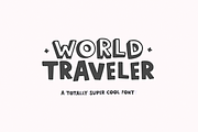 World Traveler | Handwritten Font, a Handwritten Font by KA Designs