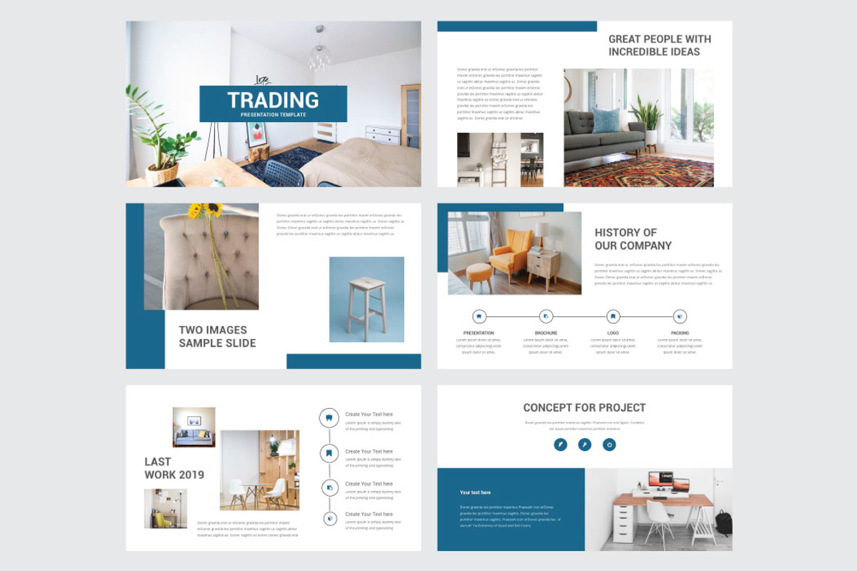 TRADING - Powerpoint Template, a Presentation Template by Shafura