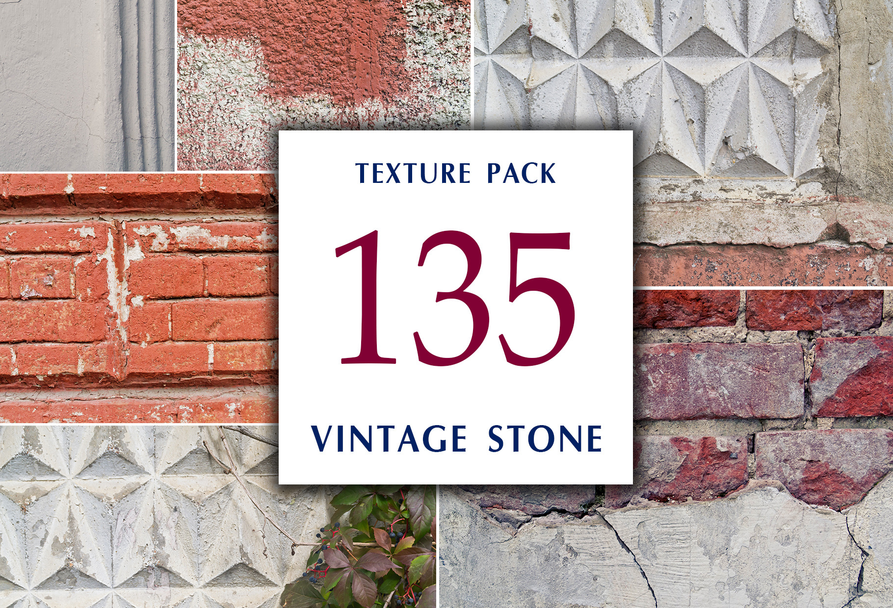 135 Vintage stone textures, a Texture Graphic by Shevi.Art