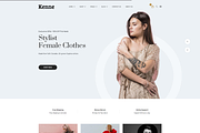 Fashion Store HTML Template - Kenne, a Bootstrap Template by HasThemes