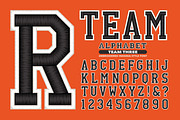 Embroidered Sports Vector Alphabet, an Object Graphic by Mysterylab ...