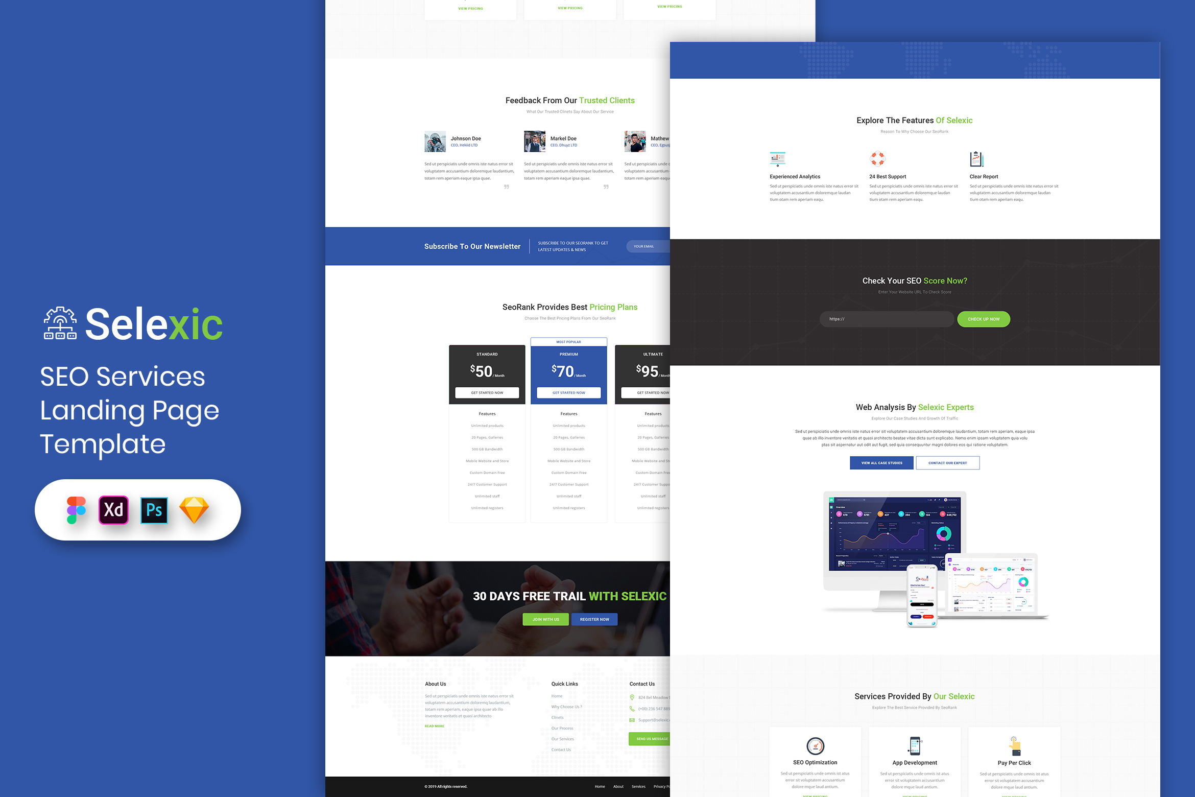 SEO Service Landing Page Template, a Landing Page Template by 3djagan ...