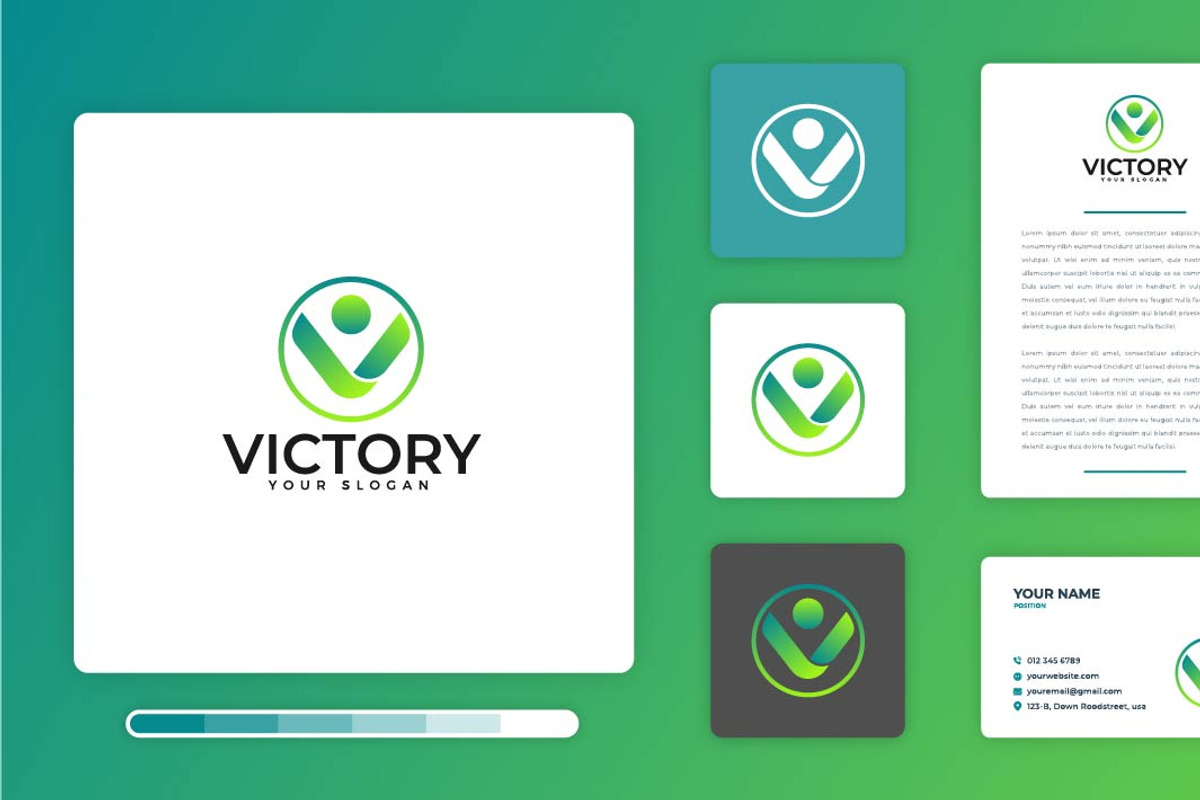 Victory Logo Design Template, a Branding & Logo Template by Nisha Droch ...