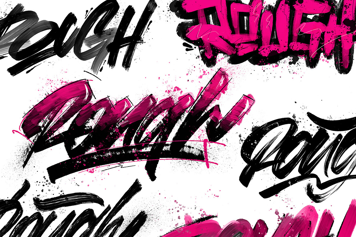 Rough Pack - Brushes For Procreate, a Brush Add-On by Snooze one