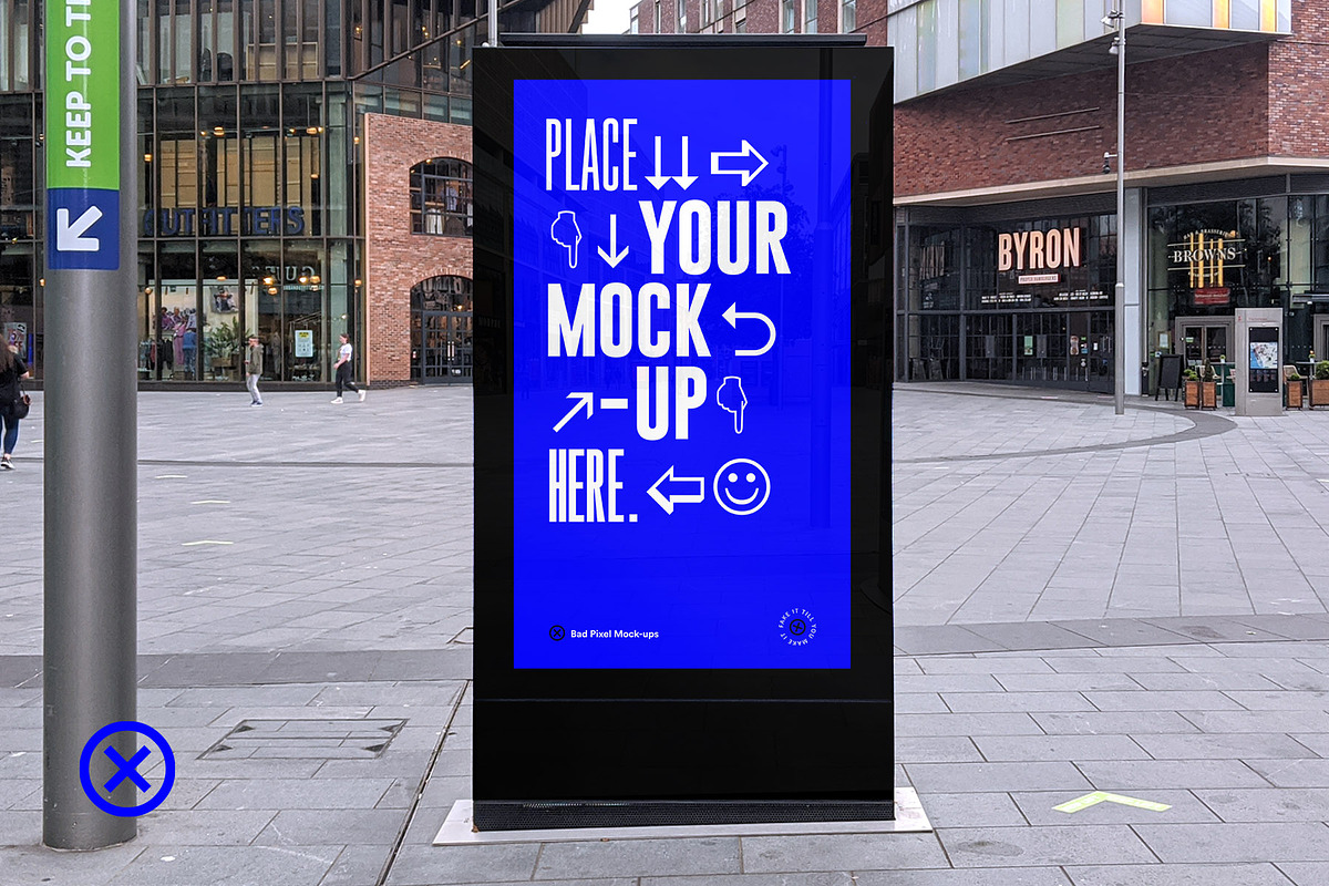 Digital Poster Mockup, a Print Template by Dead Pixel Mockups
