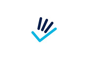 hand check finger gesture logo, a Branding & Logo Template by vastard