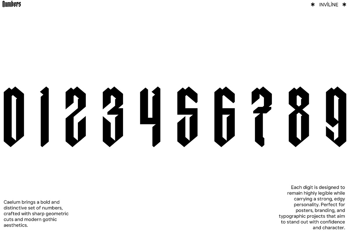 Caelum - Modern Blackletter Font