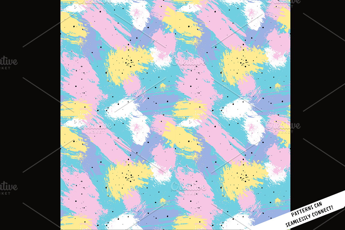 90s Paint Splatter Digital Paper | Creative Market