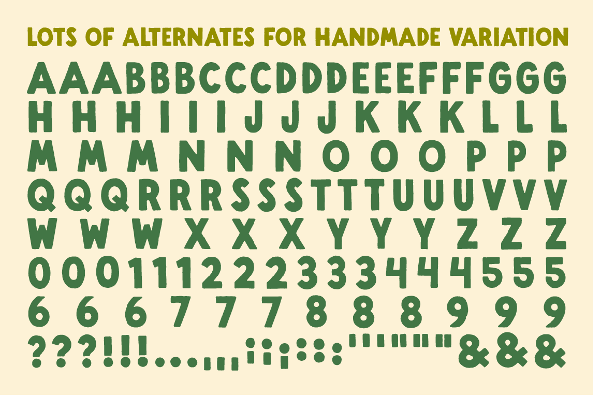 Handmade Sans! A Hand-lettered Font!
