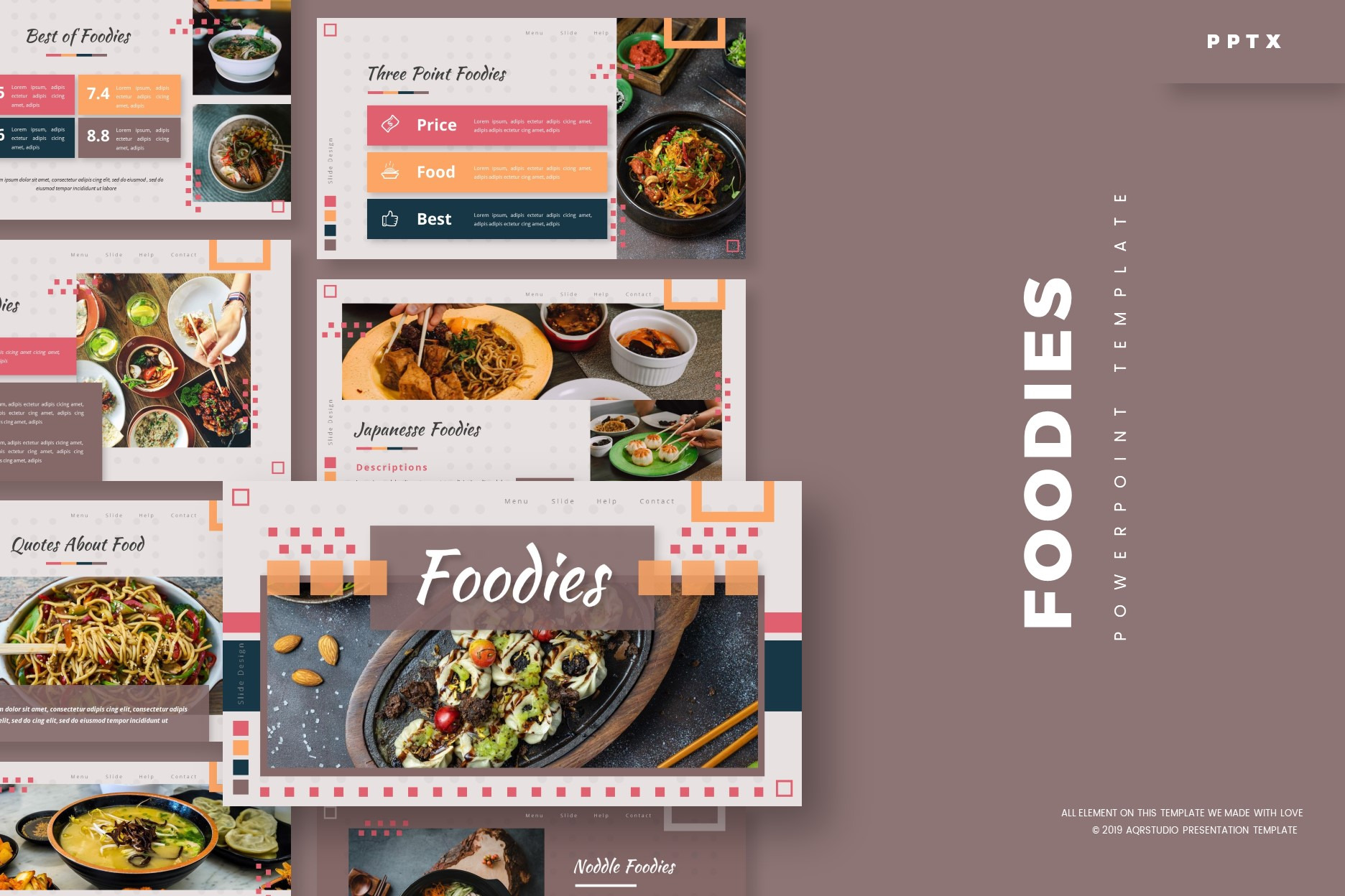 Foodies - Powerpoint Template, a Presentation Template by AQR Studio