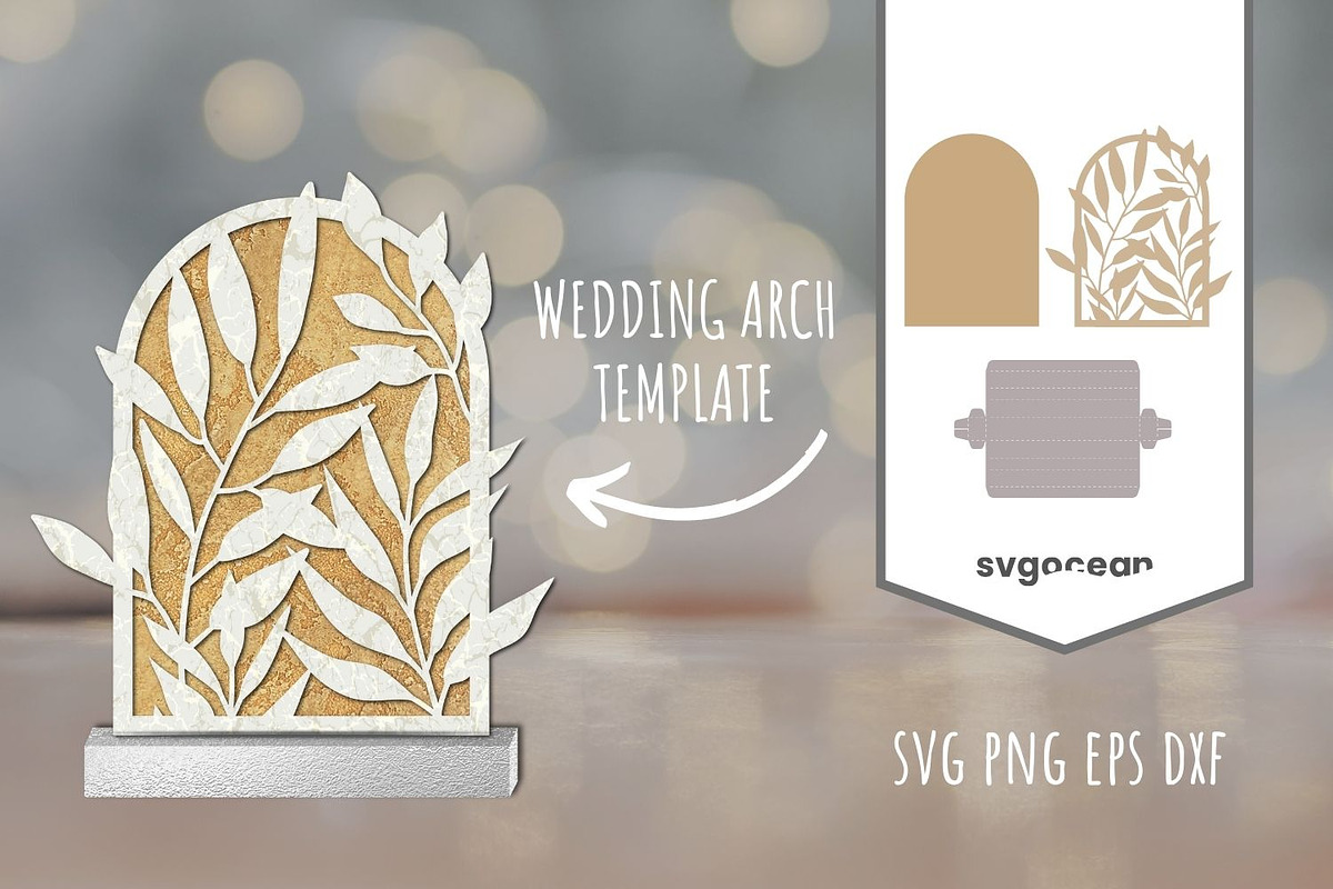 Wedding Arch Templates SVG Bundle, an Illustration by svgocean