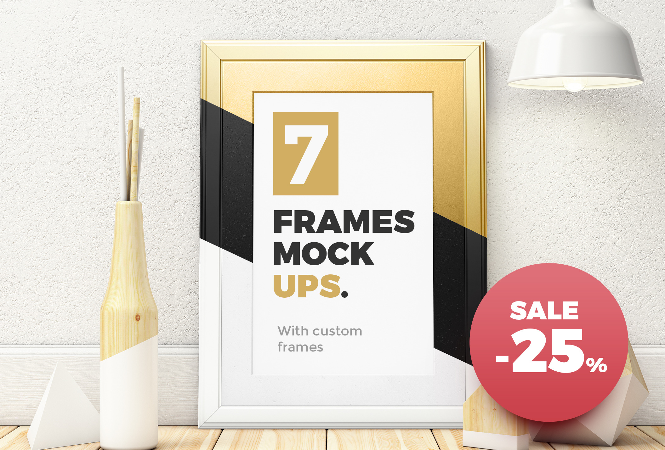 -25% Sale. Frames Mockups, a Print Template by kavoon | Creative Market
