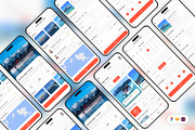 Trip & Travel Mobile App UI Kit, an UI Kit Template by Betush