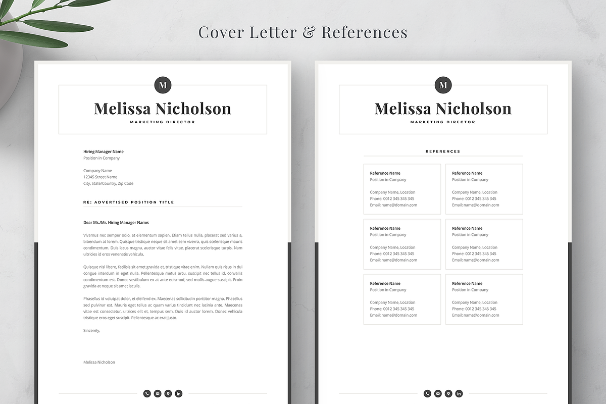 Resume Template Melissa, a Resume Template by Olympia Resume
