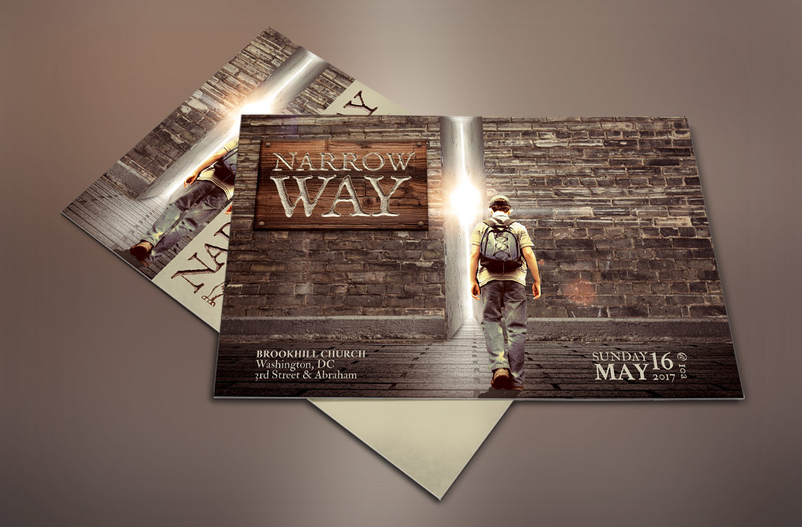 Narrow Way Flyer Poster Template, a Flyer Template by Godserv Designs