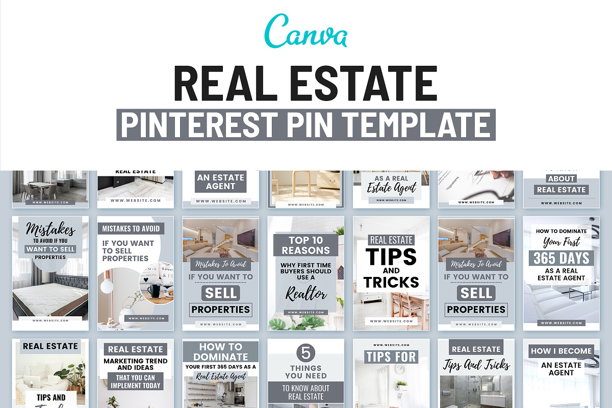 Real Estate Pinterest Pin Template