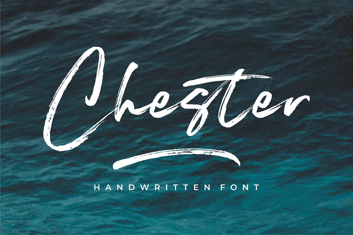 Chester – Handwritten Brush Font | Creative Market