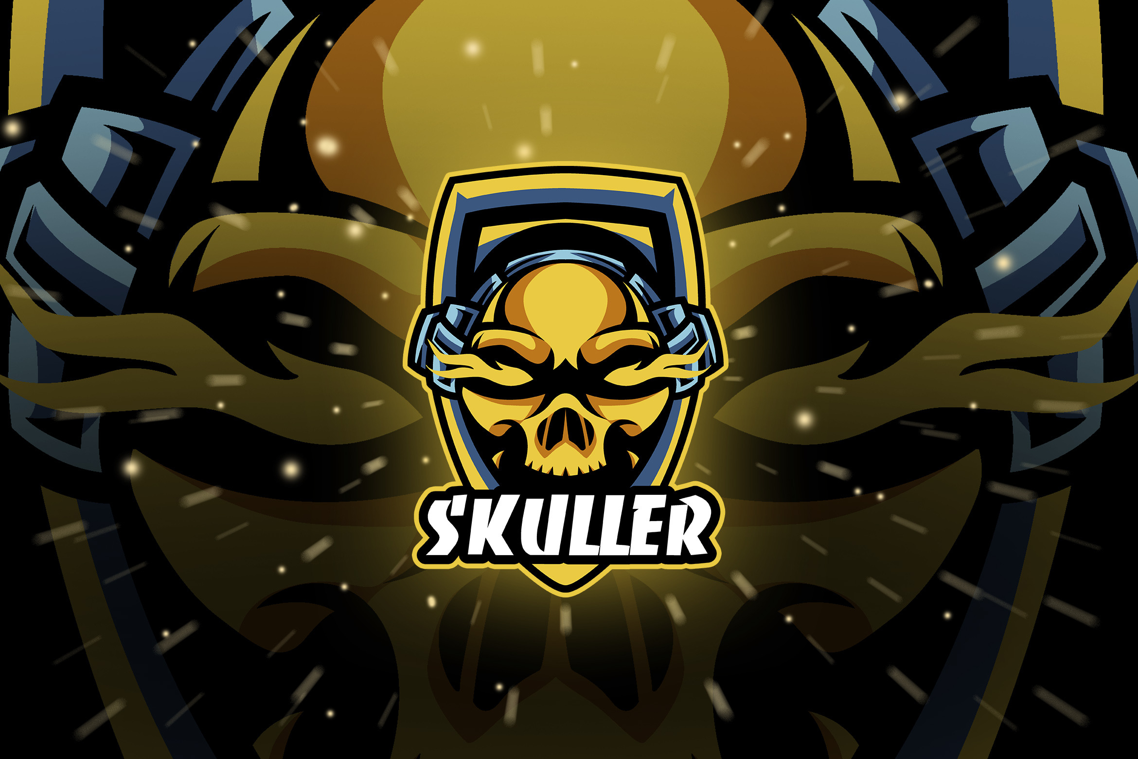 skuller - Mascot & Esport Logo, a Branding & Logo Template by AQR Studio