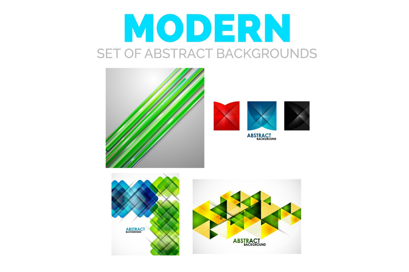 Set of futuristic modern abstract template, a Decorative Illustration ...