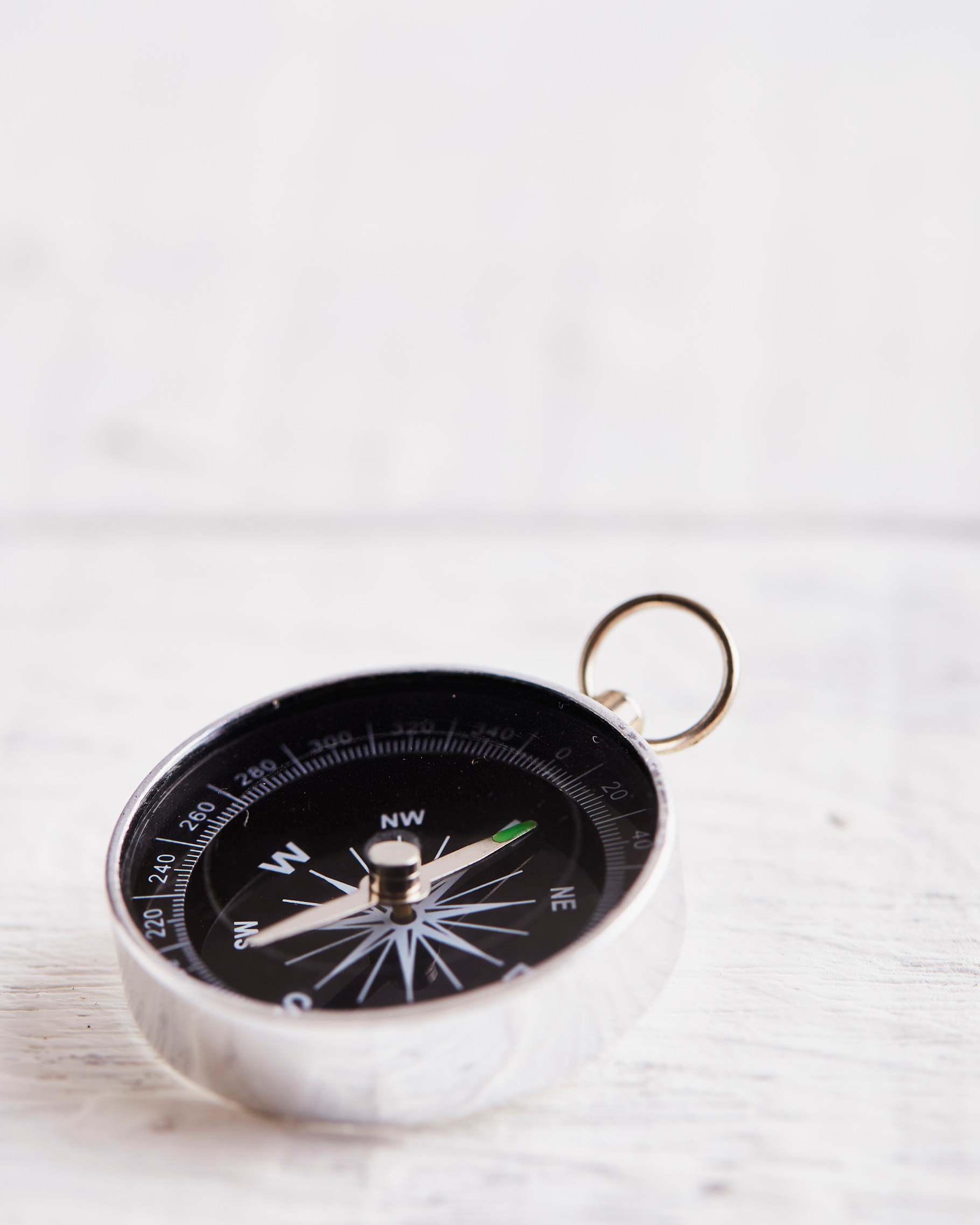 Compass On White Wooden Table, a Background Photo by 1981 Rustic studio kan