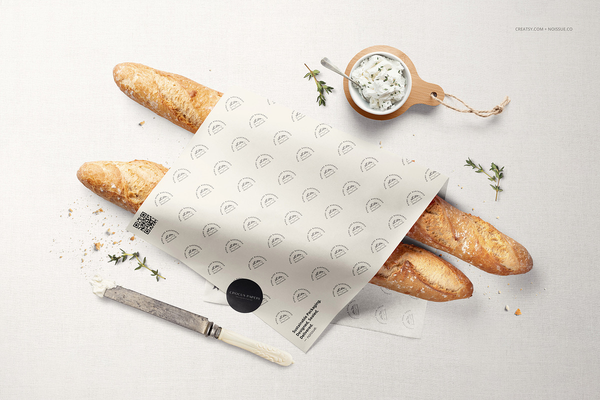Noissue Food Safe Paper Mockup Set, a Packaging Mockup by creatsy5