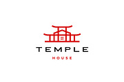 temple house logo vector icon | Branding & Logo Templates ~ Creative Market