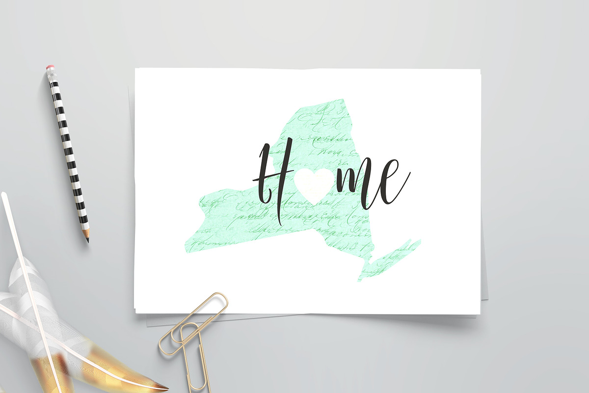 50 States Connecting Graphics Bundle, an Illustration by ClipartBrat ...