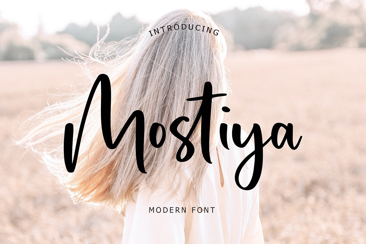Mostiya Modern Font, a Script Font by Formatika Studio