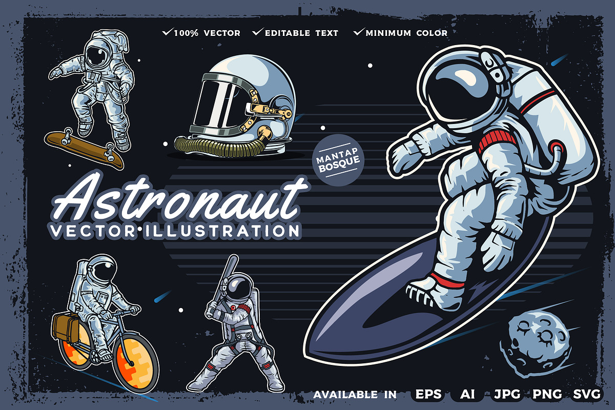 Astronaut vector illustration