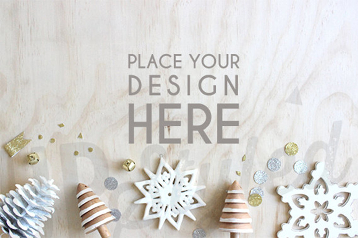 A149 Scandinavian Christmas Mock Up, a Product Mockup by UpStyled