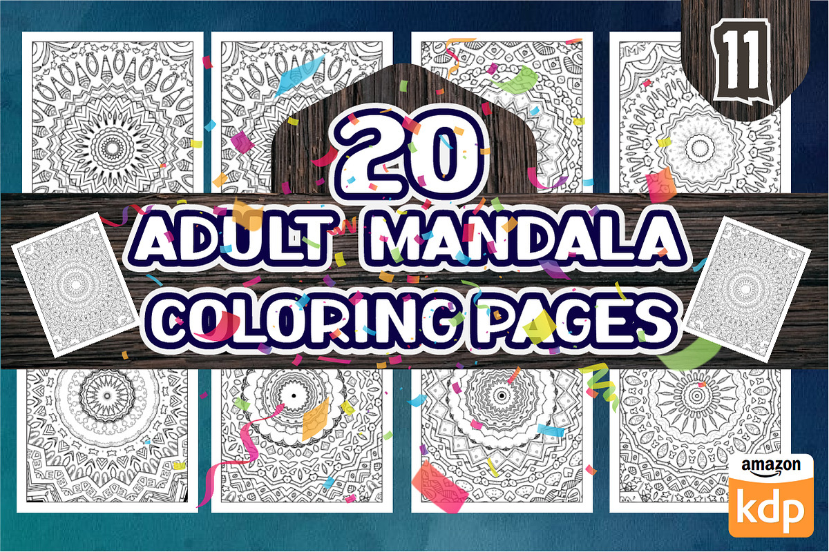 500 UNIQUE MANDALA COLORING PAGES, a Decorative Illustration by ...