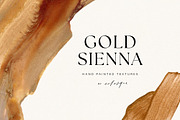 Abstract Hand Painted Gold Textures, a Texture Graphic by eclosque