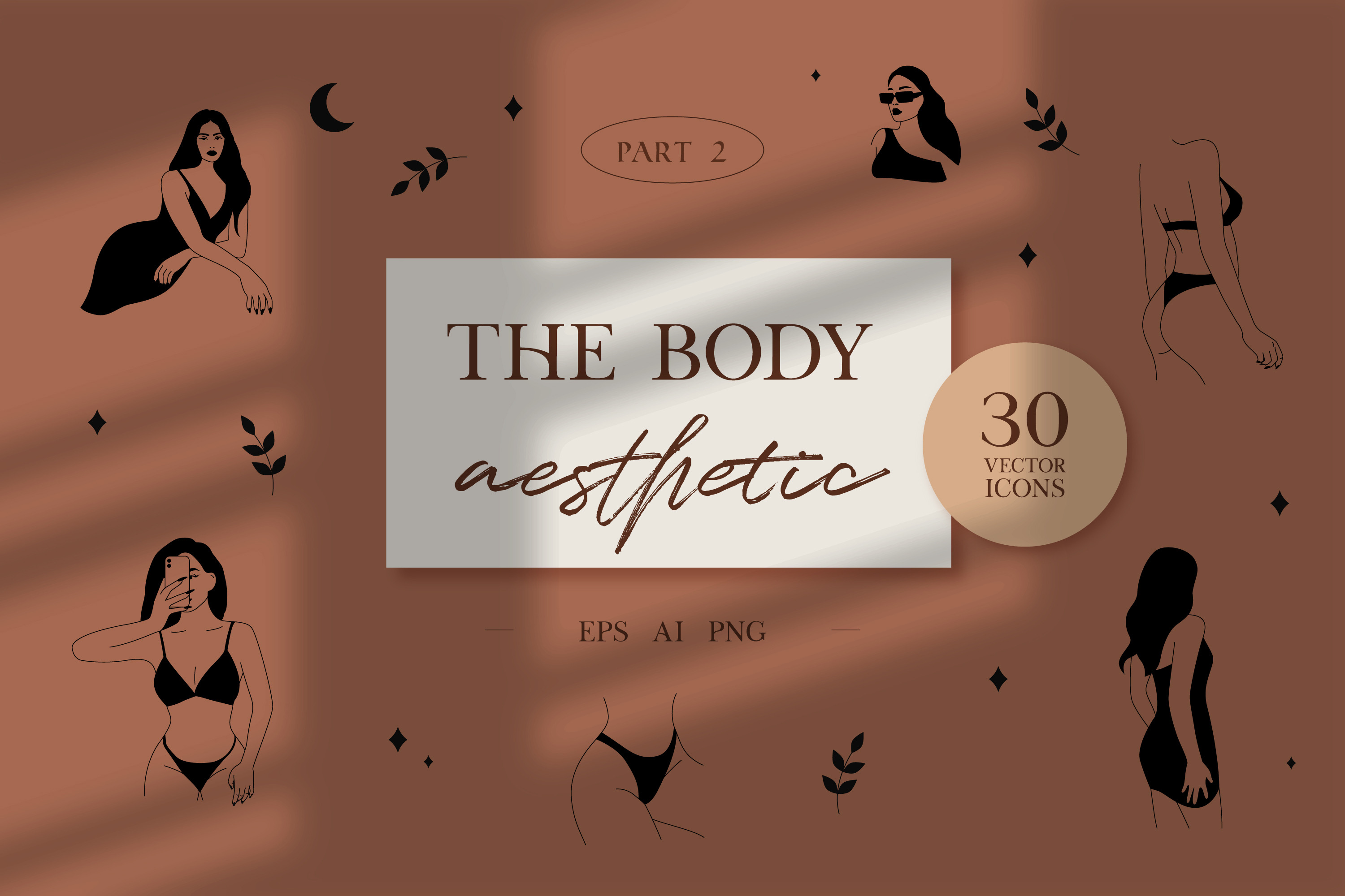 Body Aesthetic. Vector line art pt.2, an Illustration by yabluko_draws