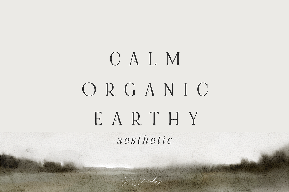 CALM ORGANIC EARTHY aesthetic, a Background Graphic by Youksy