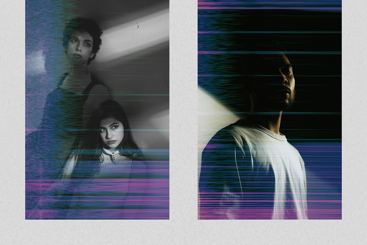 Glitch Printer Overlays, a Texture Graphic by PhotoSpirit