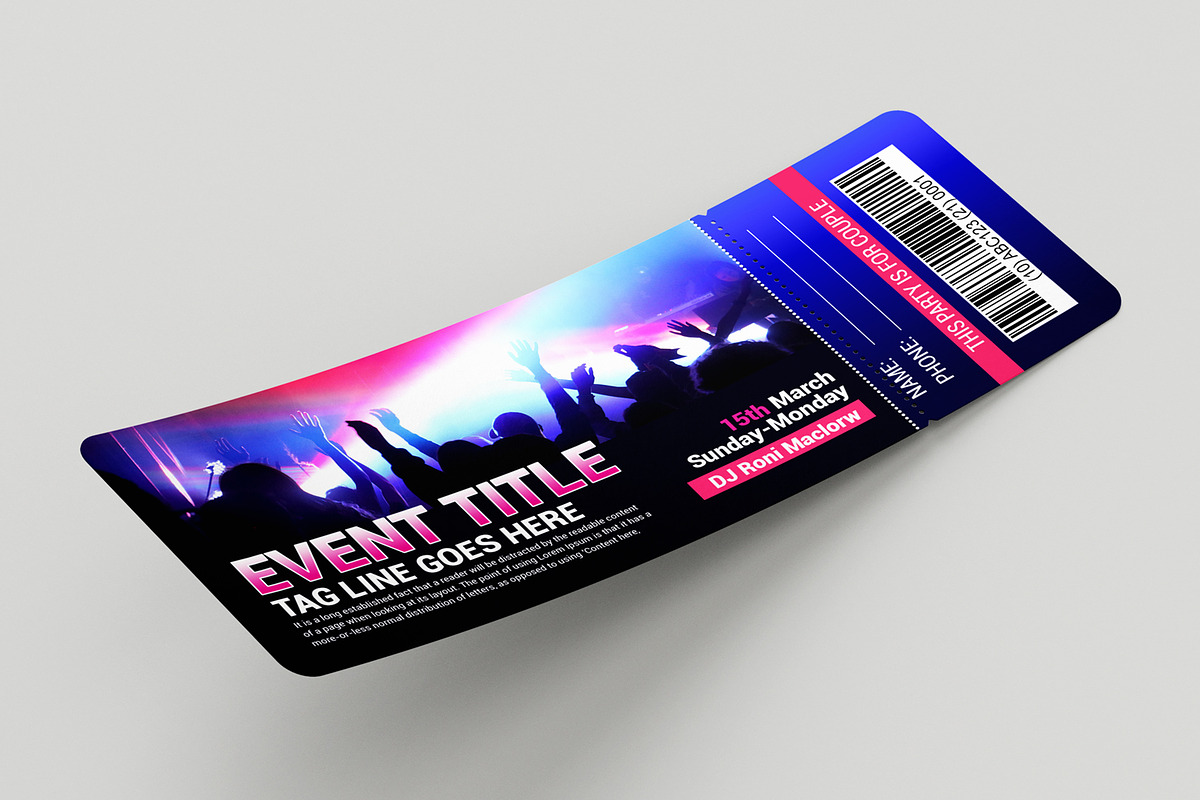 Event Tickets Templates, a Card Template by Psd Templates