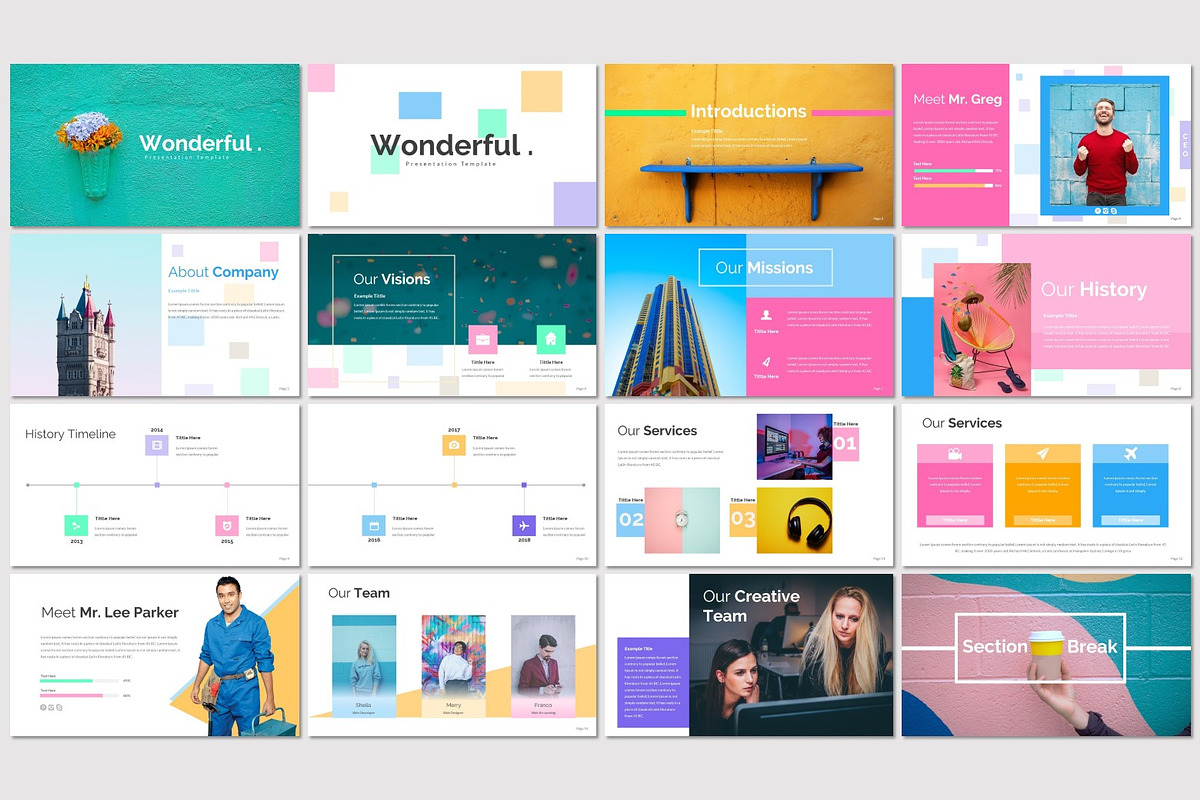 Wonderful - Powerpoint Template, a Presentation Template by inspirasign