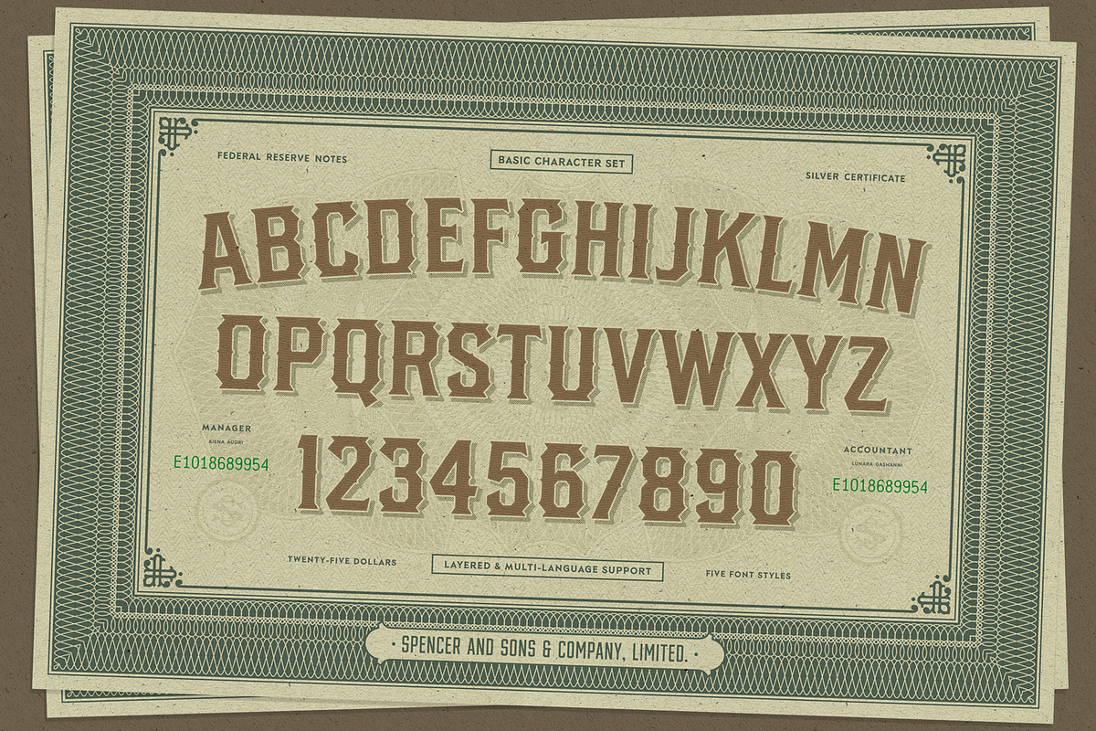 Currency Font Images