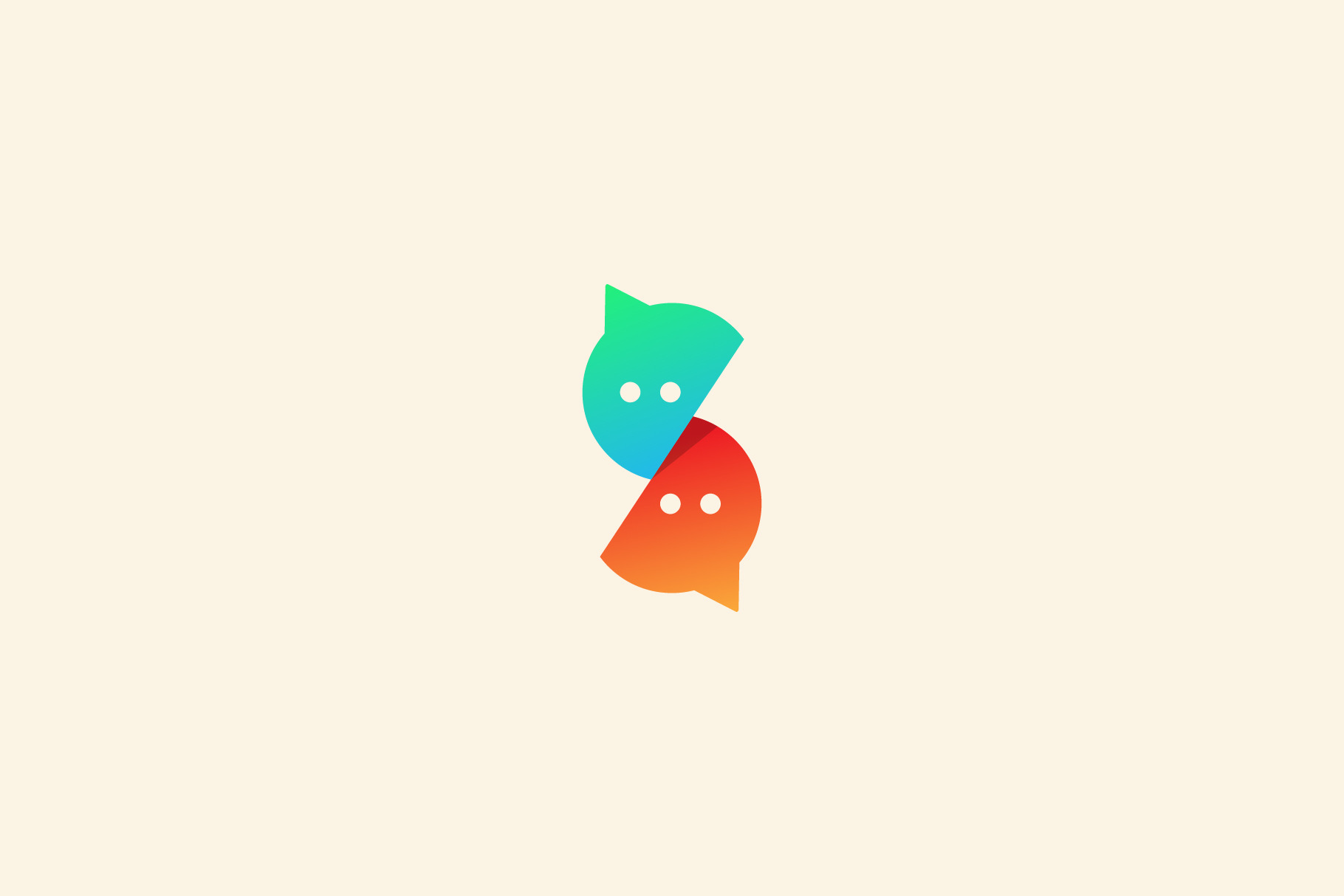 Letter S Chat Vector Logo or Icon