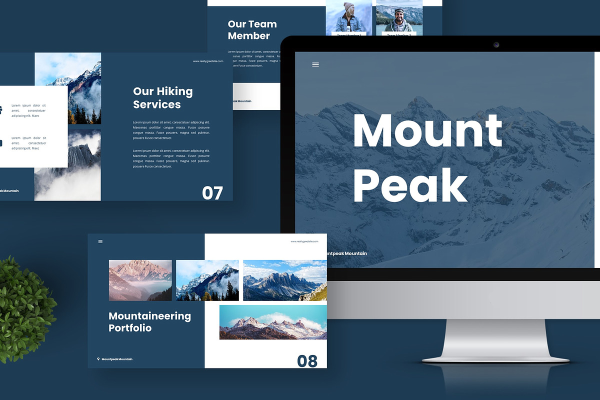 Mount Peak - Powerpoint Templates, a Presentation Template by Deepslide ...