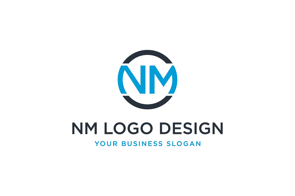 NM Logo Design, a Branding & Logo Template by FransiskaDesign
