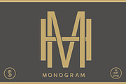 HM Monogram MH Monogram | Branding & Logo Templates ~ Creative Market