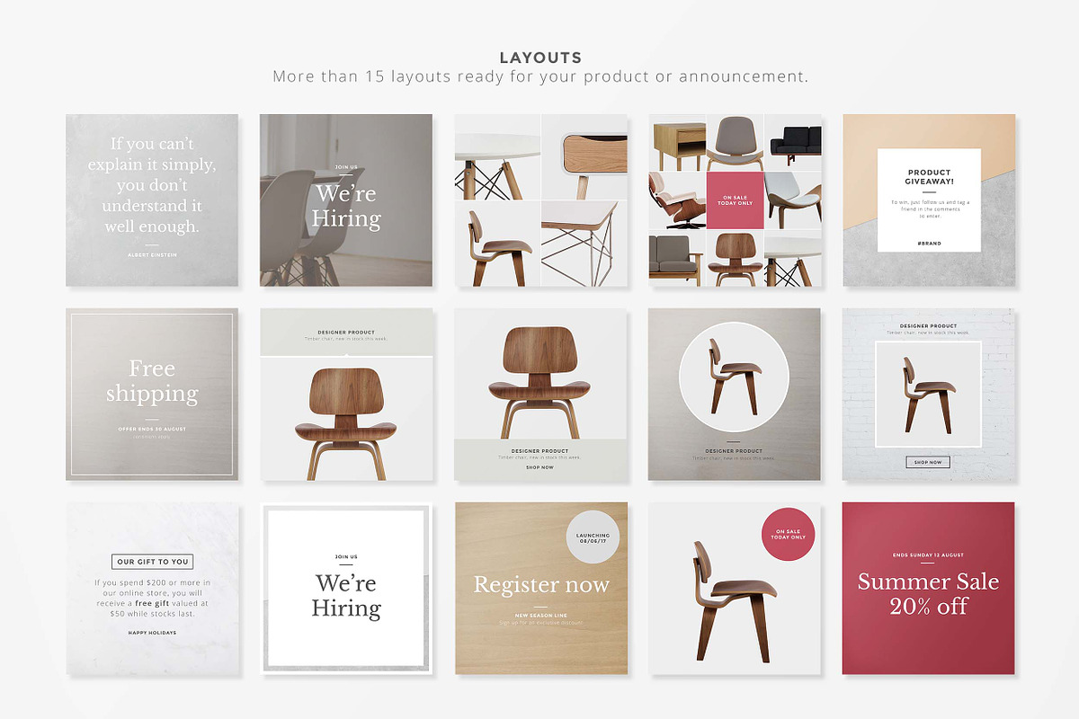 Social Media Layouts - Instagram, a Social Media Template by Design Assets